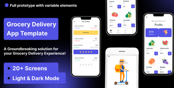 Grocery Delivery App Flutter Template 6573